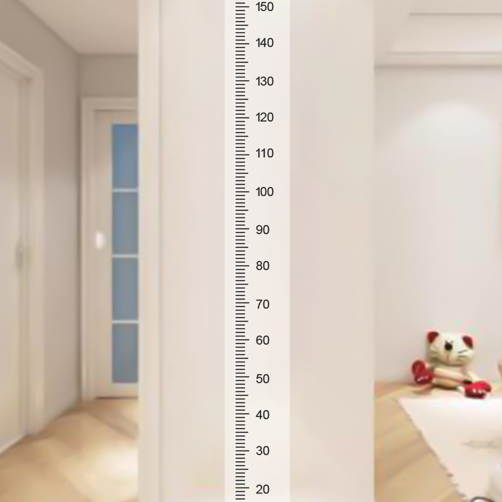 Height Growth Chart Wall Stickers - Removable Height Measurement ...