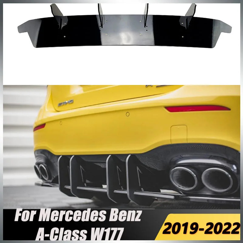 For Mercedes Benz A-Class W177 A35 A45 AMG 2019-2022 Rear Bumper ...