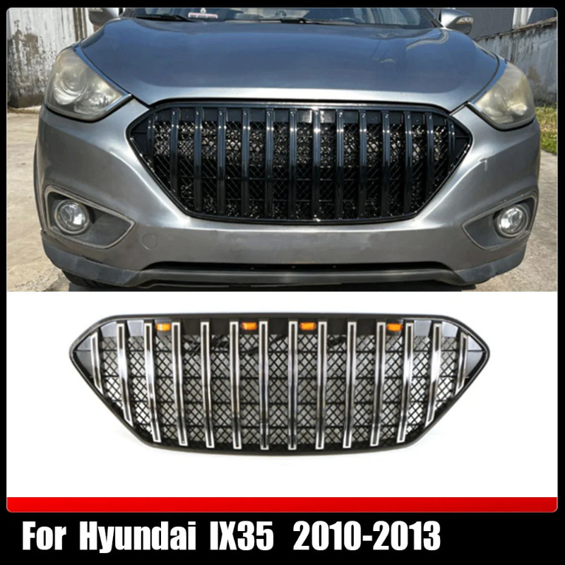 For Hyundai IX35 2010-2013 Gloss Black Or Chrome Car Upper Racing ...