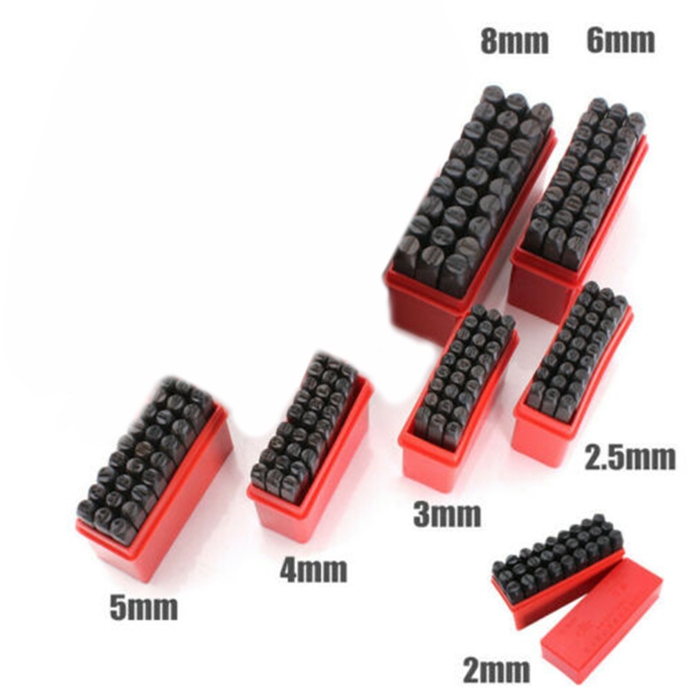 [LUMY] 36pcs Number & Letter Metal Punch Set Alphabet Marking Steel ...