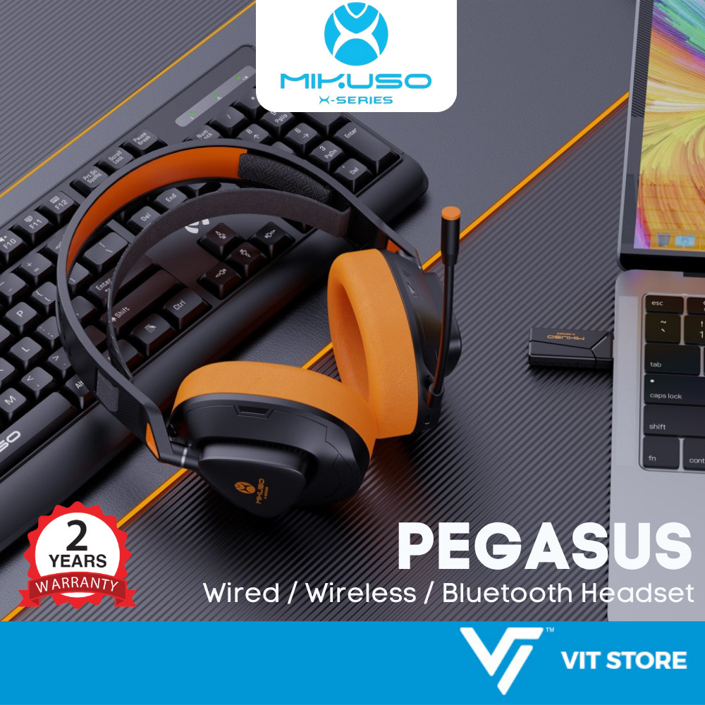 MIKUSO X-Series Bluetooth Wireless Headset Mic XP-400 | Type-C Gaming ...