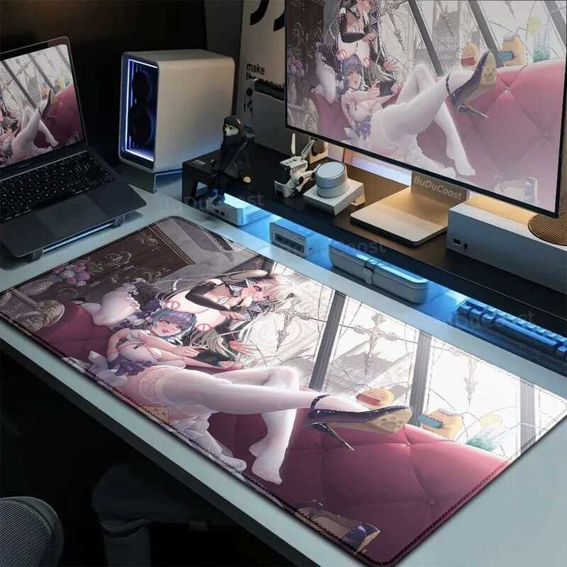 Gaming Mousepad Adult Character Deskmat Naked Girl Sexy Play Mat Lewd Girl Uncensored Hentai ...