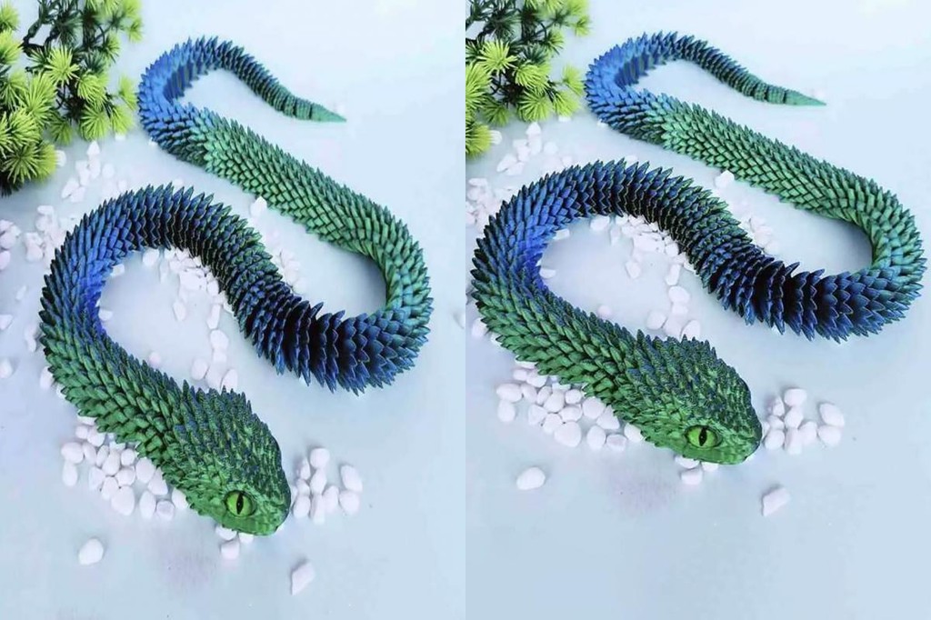 [MOONWHITE] Snake Egg Sculpture Novelty Snake Decoration Flexible 3d ...
