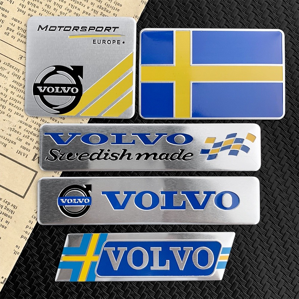 3D Aluminum Car Emblem Logo Modified Badge Body Sticker for Volvo S90 ...