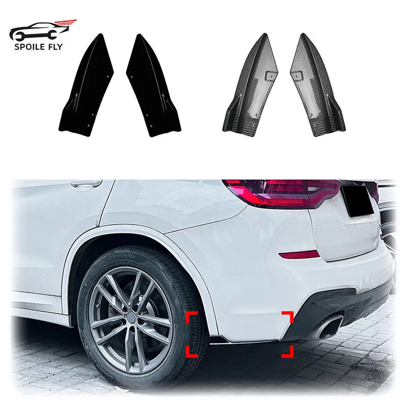 2018 To 2021 BMW X3 G01 LCI M Sport Car Rear Bumper Lip Splitter Side ...