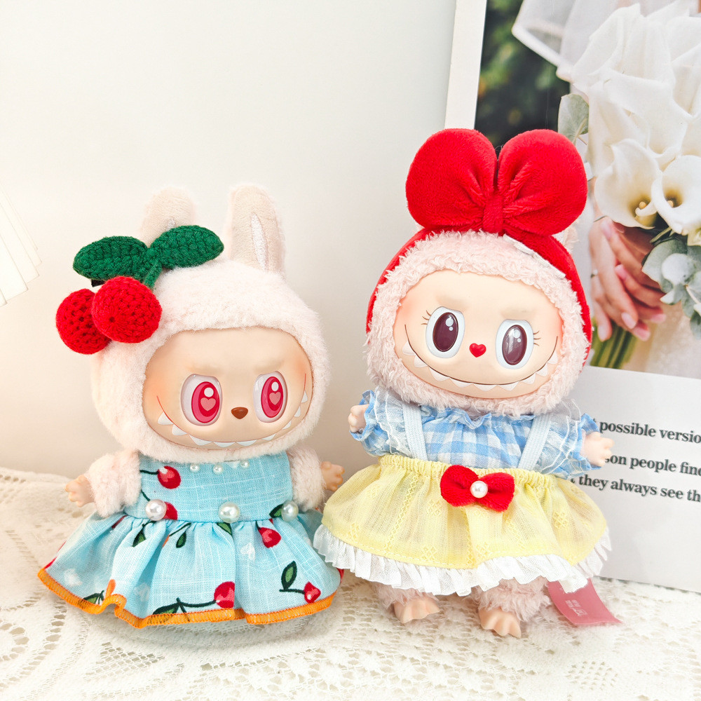 labubu doll clothing first generation Labubu enamel blind box pendant ...