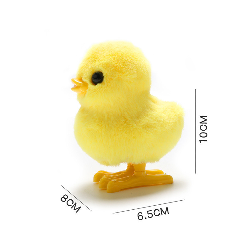 Interactive Plush Jumping Duck Toy Vintage Clockwork Plush Chicken for ...