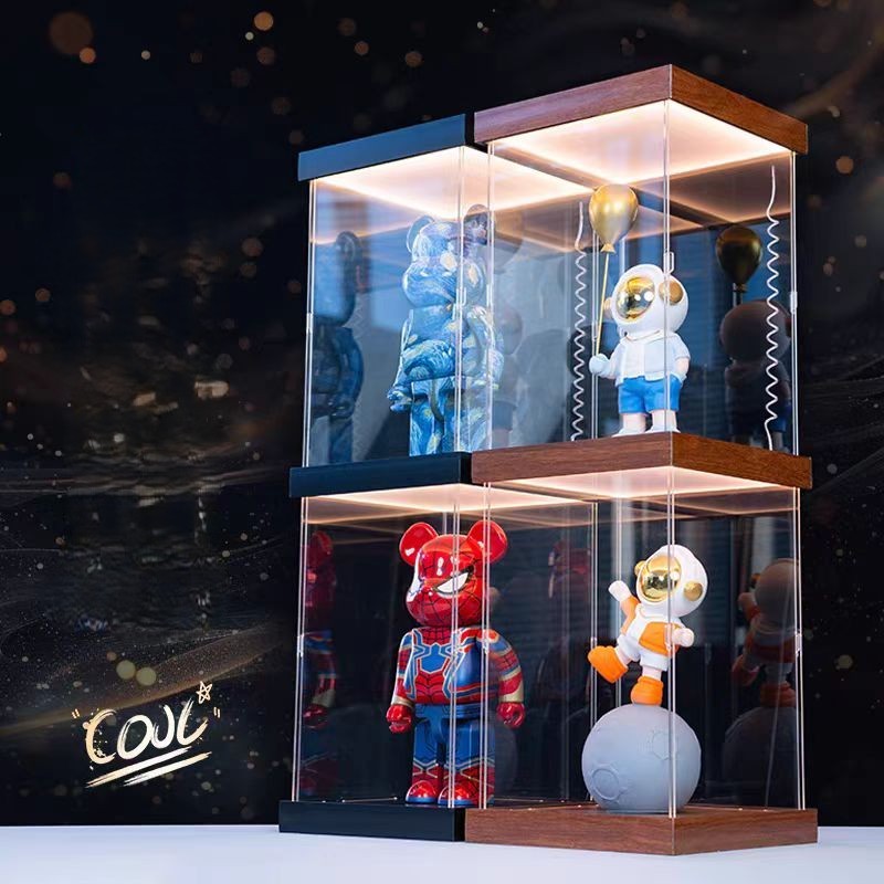 Acrylic box,Popmart labubu chess adventure doll King display box ...
