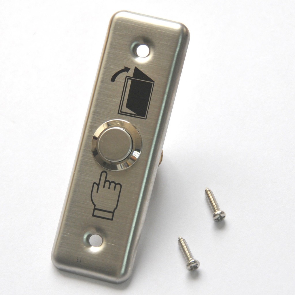 [JTFY] For Access Control Door Switch Stainless Steel Slim Exit Push ...