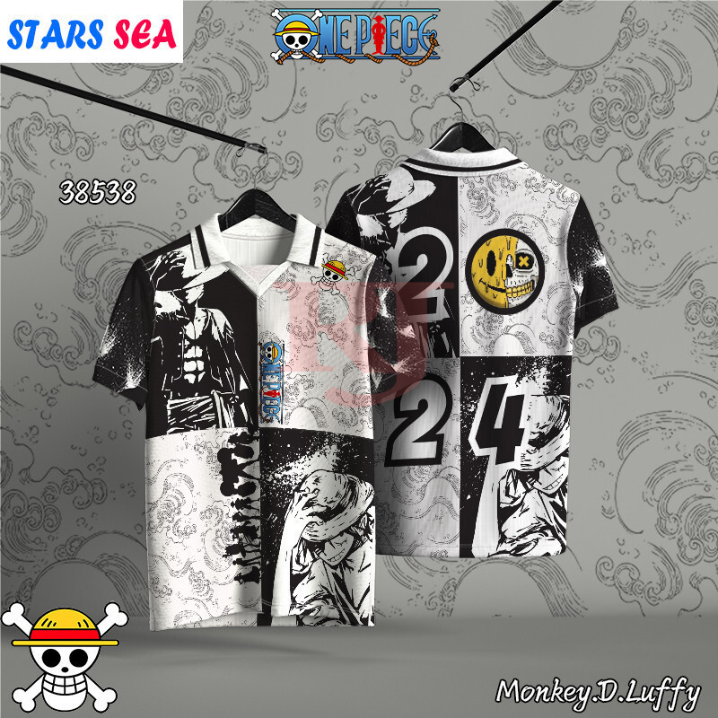 ONE PIECE ANIME RETRO COLLAR, ONE PIECE DESIGN, LUFFY GEAR 5, ZORO, ACE ...