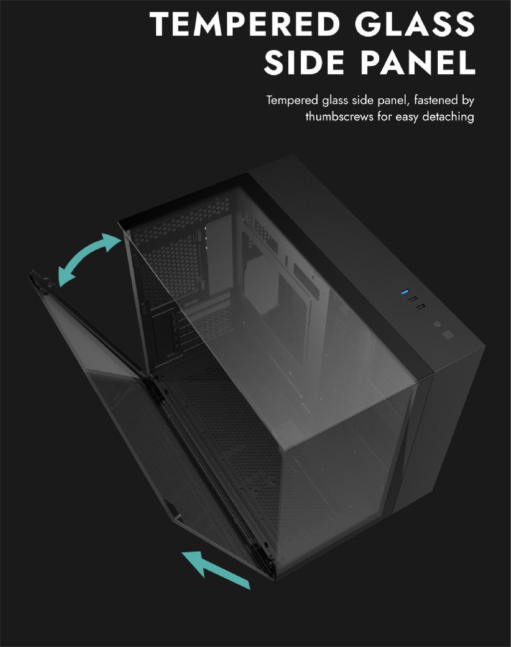 Aigo DarkFlash TH285M MATX PC Case - BLACK / WHITE | Shopee Malaysia