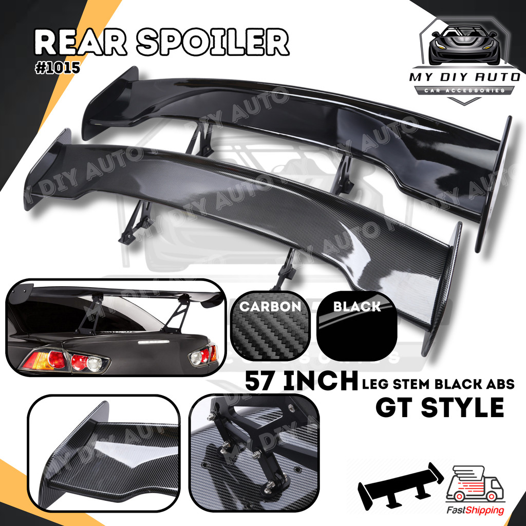 UNIVERSAL REAR SPOILER 57inch GT JDM TRUNK REAR SPOILER WING ALUMINIUM ...