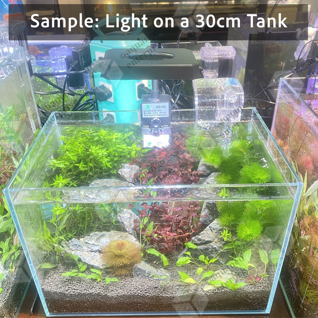 Resun Aquarium LED Clip Light Lamp - 8W 12W | akuarium led light fish ...