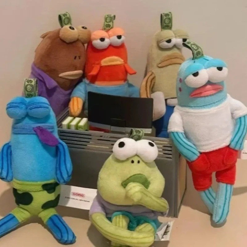 Spongebob Residents Of Bikini Bottom Underwater Fish Population Plush ...