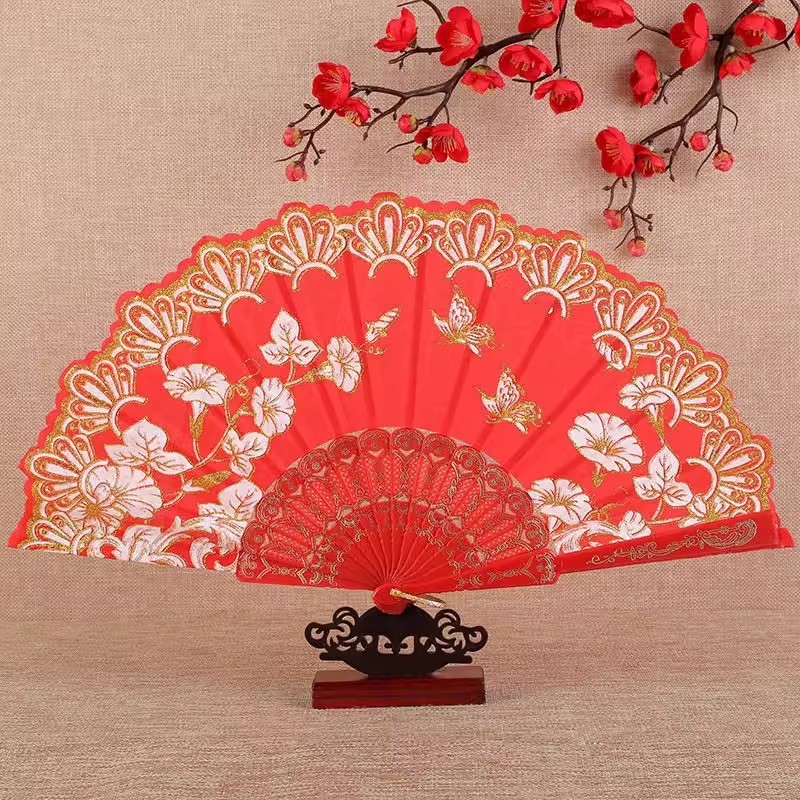 (Sent From Thailand)Chinese New Year Fan-Summer Hand Shaking Fan ...