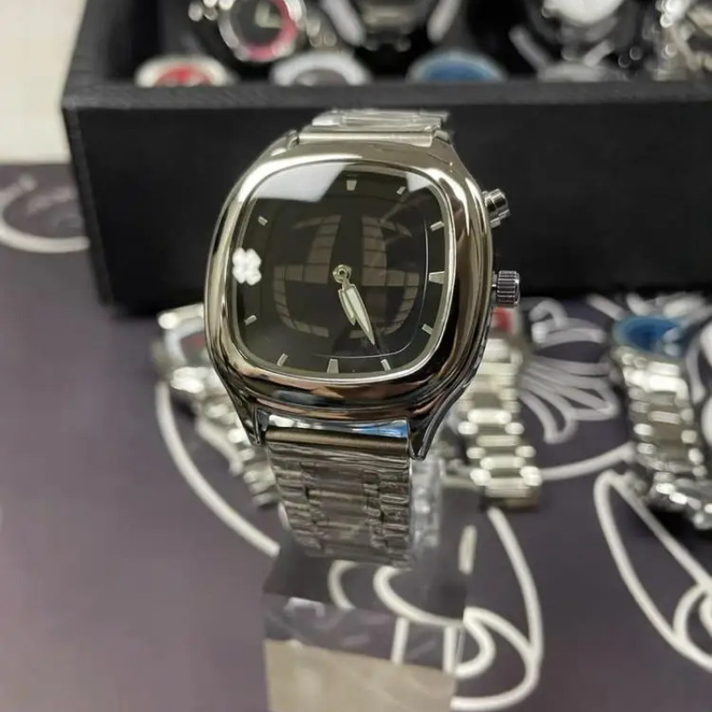 Digital Display Dynamic Digital Scrolling Square Watch Double Display ...