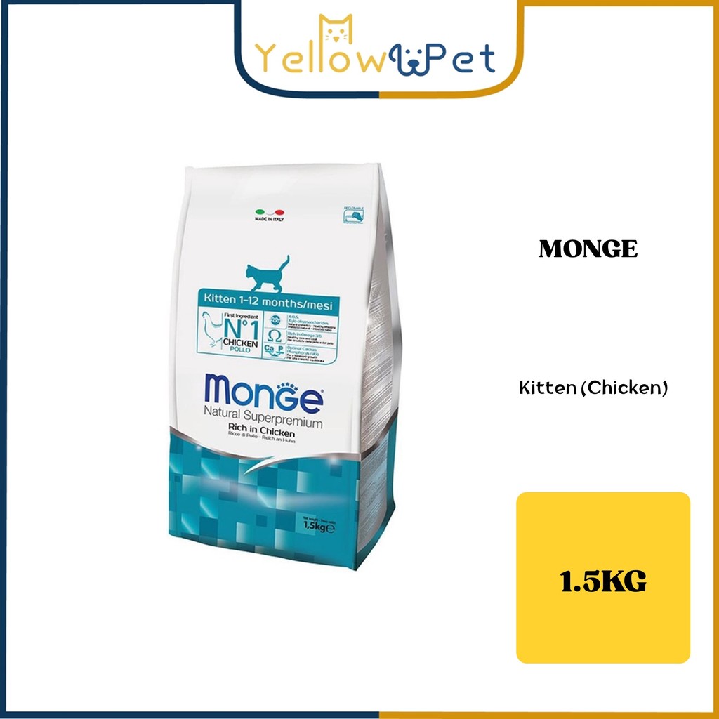 [EXP DATE: 10 APRIL 2025] Monge Cat Dry Food Kitten 1.5kg | Shopee Malaysia