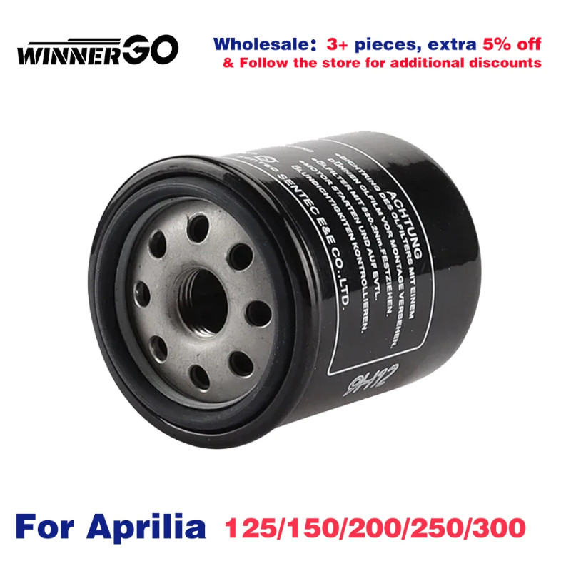 Motorcycle Oil Filter Gas Fuel For Aprilia Scooter 125 150 200 250 300 ...