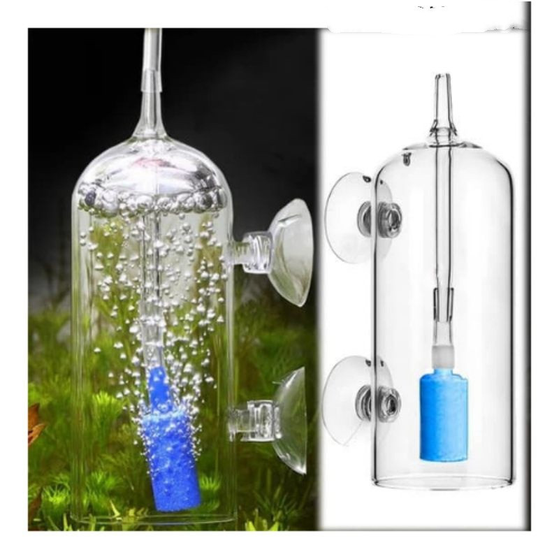 Aquarium Oxygen Glass Dissolver Dissolve Aeration CO2 Diffuser ...