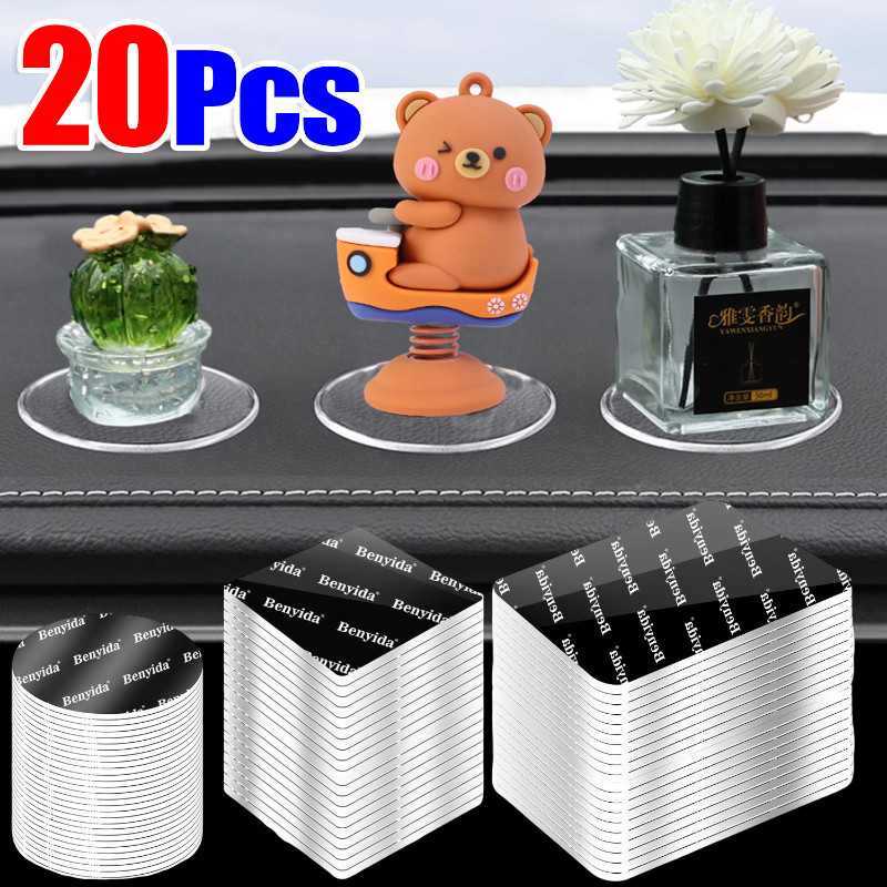 20Pcs Nano Double-Sided Adhesive Sticker - Super Strong Fixed Glue Pads ...