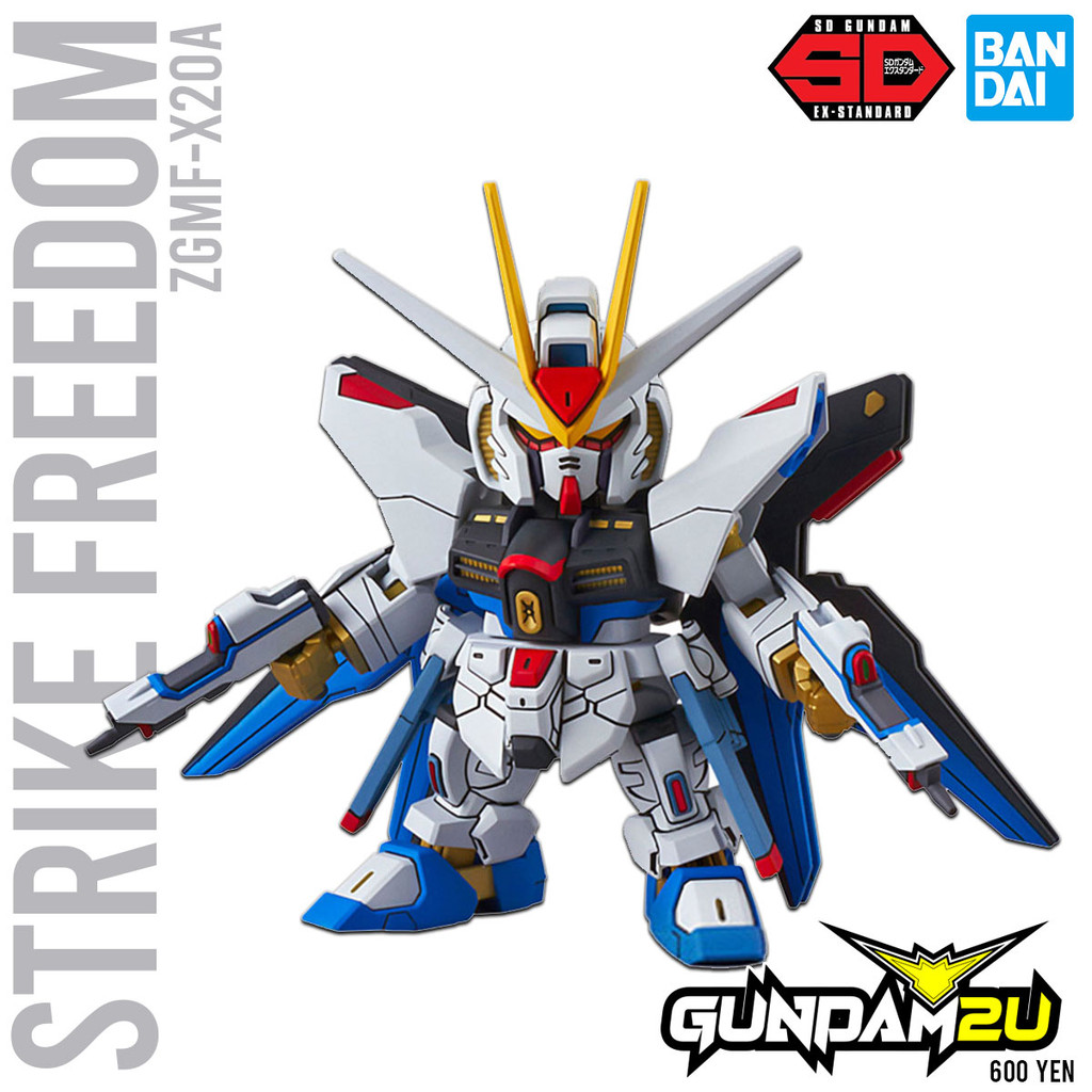 BANDAI SDEX 06 Strike Freedom Gundam - SD Gundam EX-Standard STD Gundam SEED Destiny Plastic ...
