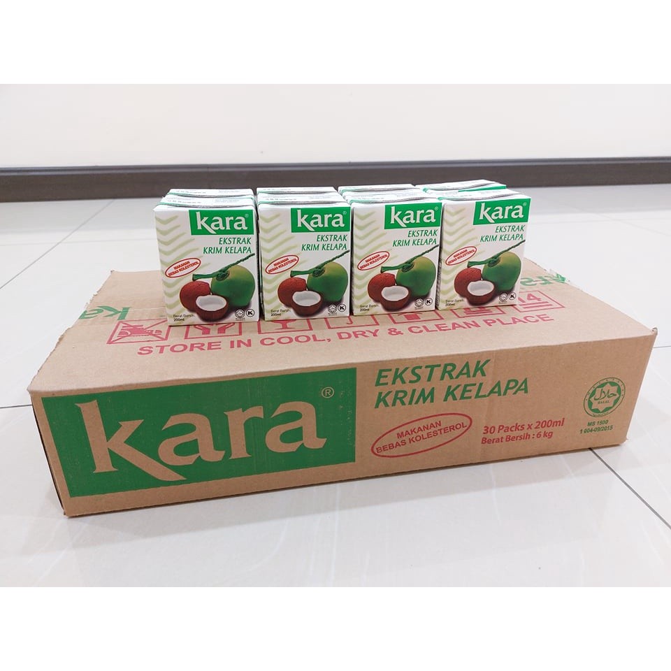 Santan Kara Coconut Cream 200ml x 30 boxes (Carton) | Shopee Malaysia