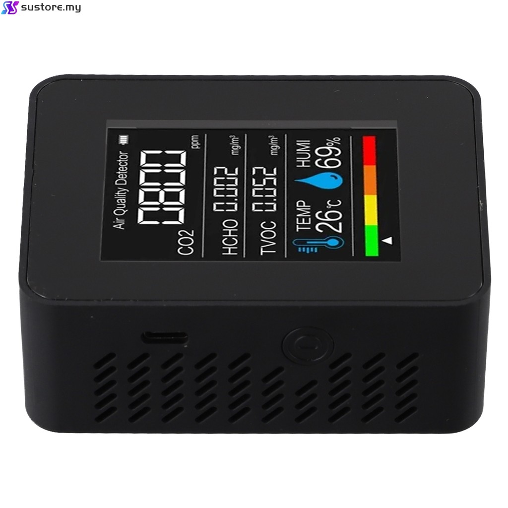 [Super] Air Quality Monitor 5in1 Indoor Carbon Dioxide Detector ...