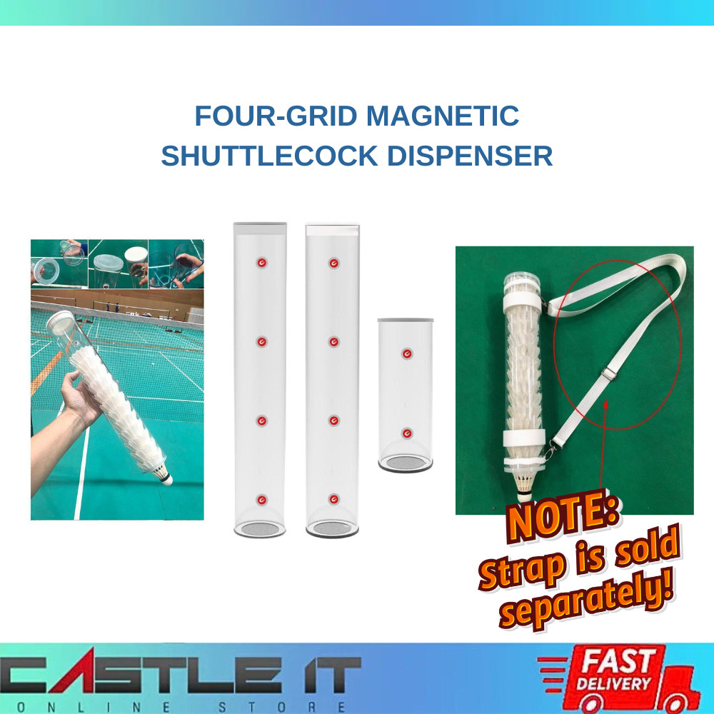 Four-Grid Magnetic Shuttlecock Dispenser Badminton Training Aid ...