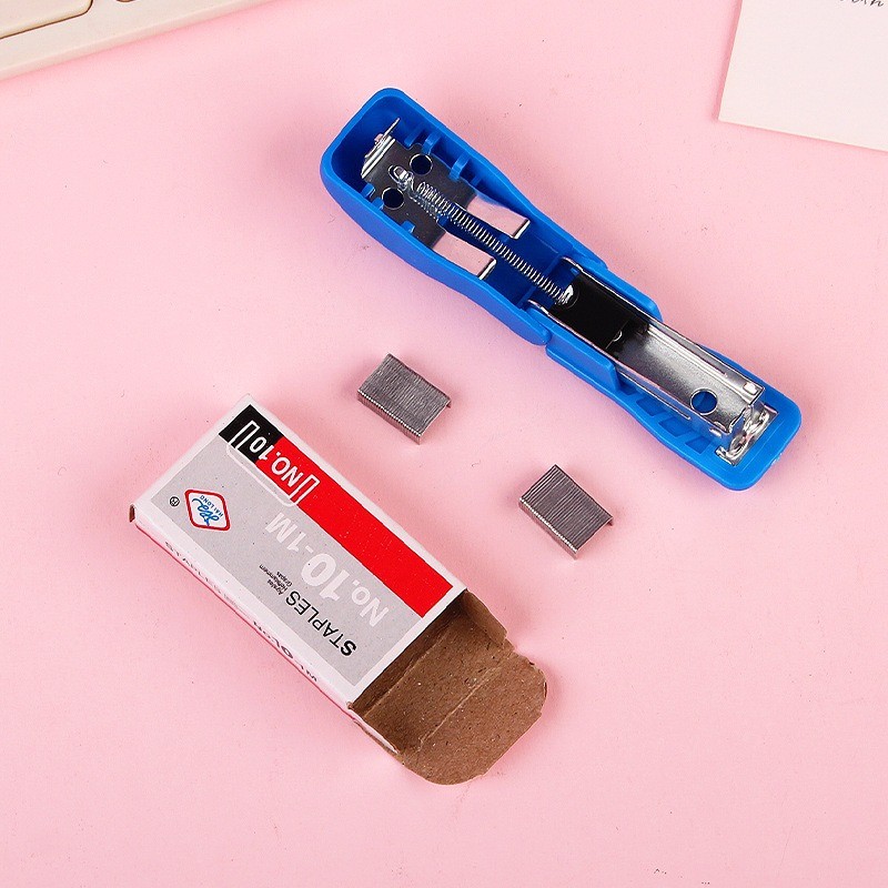Wenbo Set Pengepit Kecil Mini Stapler Set Cute Small Office Stapler For ...