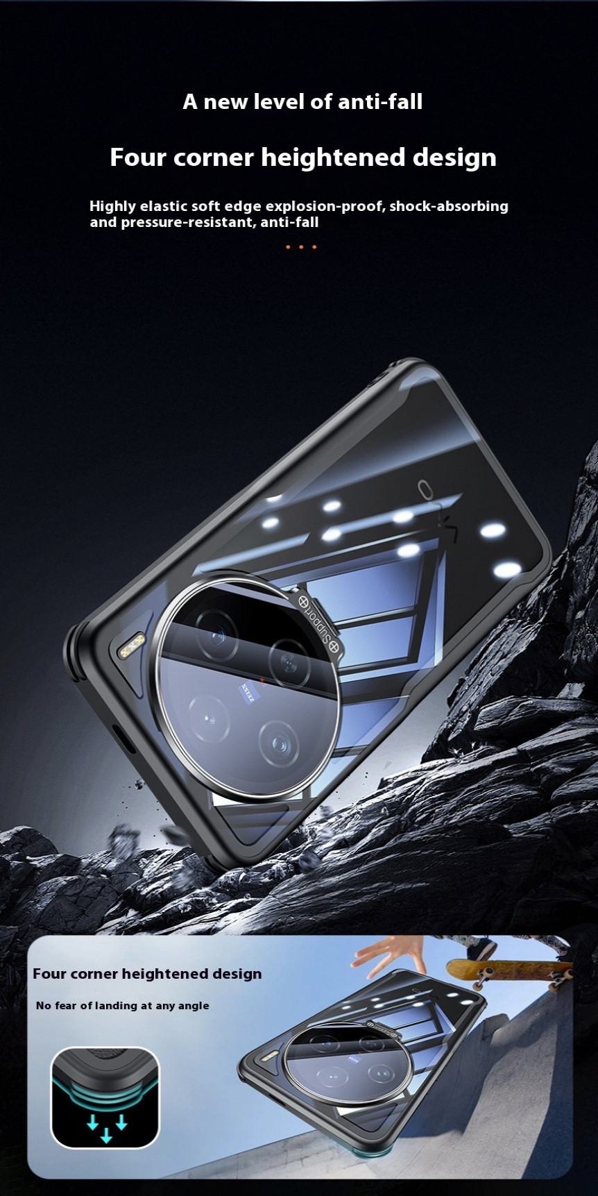 For VIVO X200 Ultra X200 Pro Mini X200 X100 Pro X100 Ultra Casing Luxury Transparent Lens Holder ...