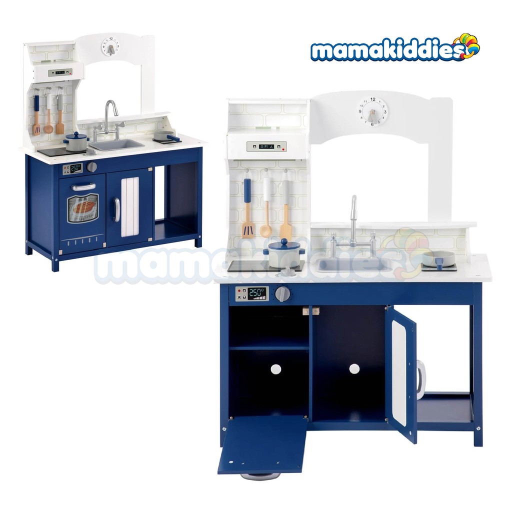 [🔥HOT SALE🔥] Mamakiddies Wooden Twinkle Kitchen Playset with Full ...