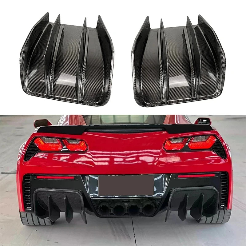 For Chevy corvette C7 Z06 2014-2019 Carbon Fiber Back lip Car Rear ...