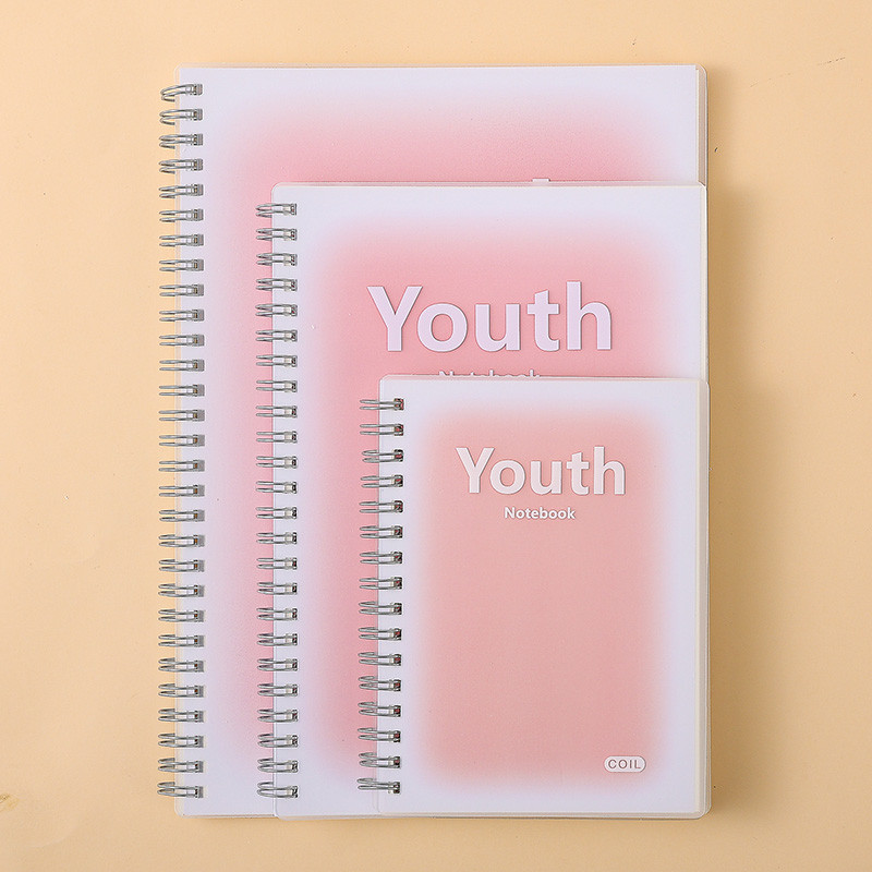 Pastel Spiral Notebook A6/A5/B5 Sizes PVC Cover 70 GSM Lined Paper with ...