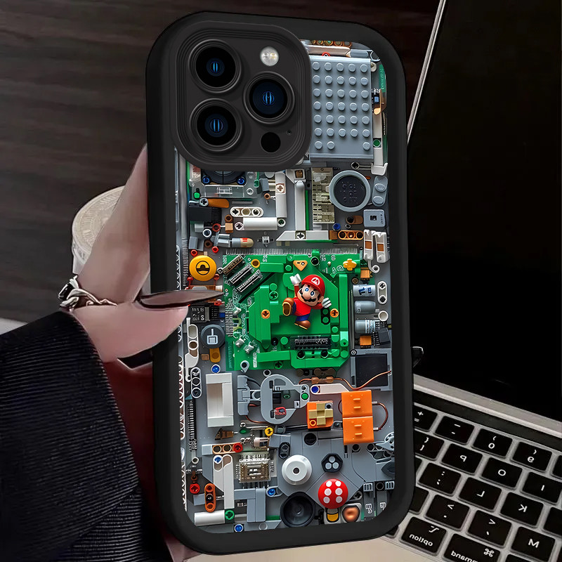 For OPPO Reno 5 5F 5F 2 3 4 Cute Cartoon Super Mario Bros Game Phone ...