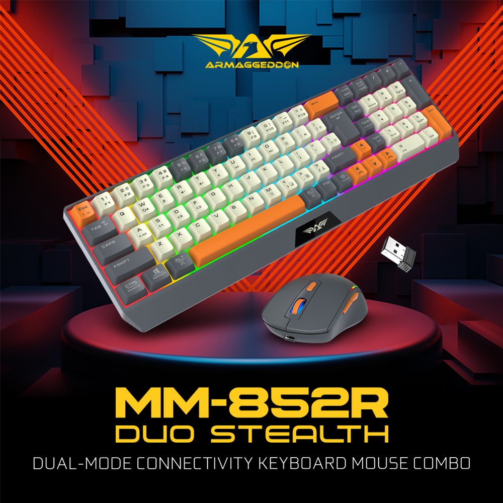 Armaggeddon MM 852R Dual Mode Wireless Keyboard Mouse Combo | Free ...