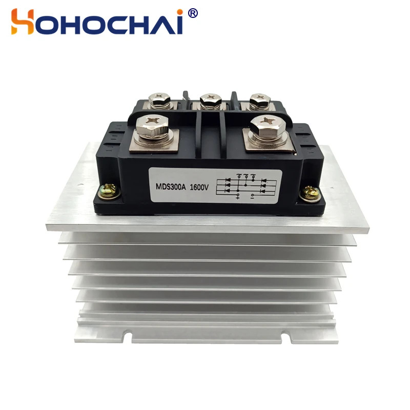 With Aluminum Heat Sink MDS300A 1600V 3 Phase Diode Bridge Rectifier ...