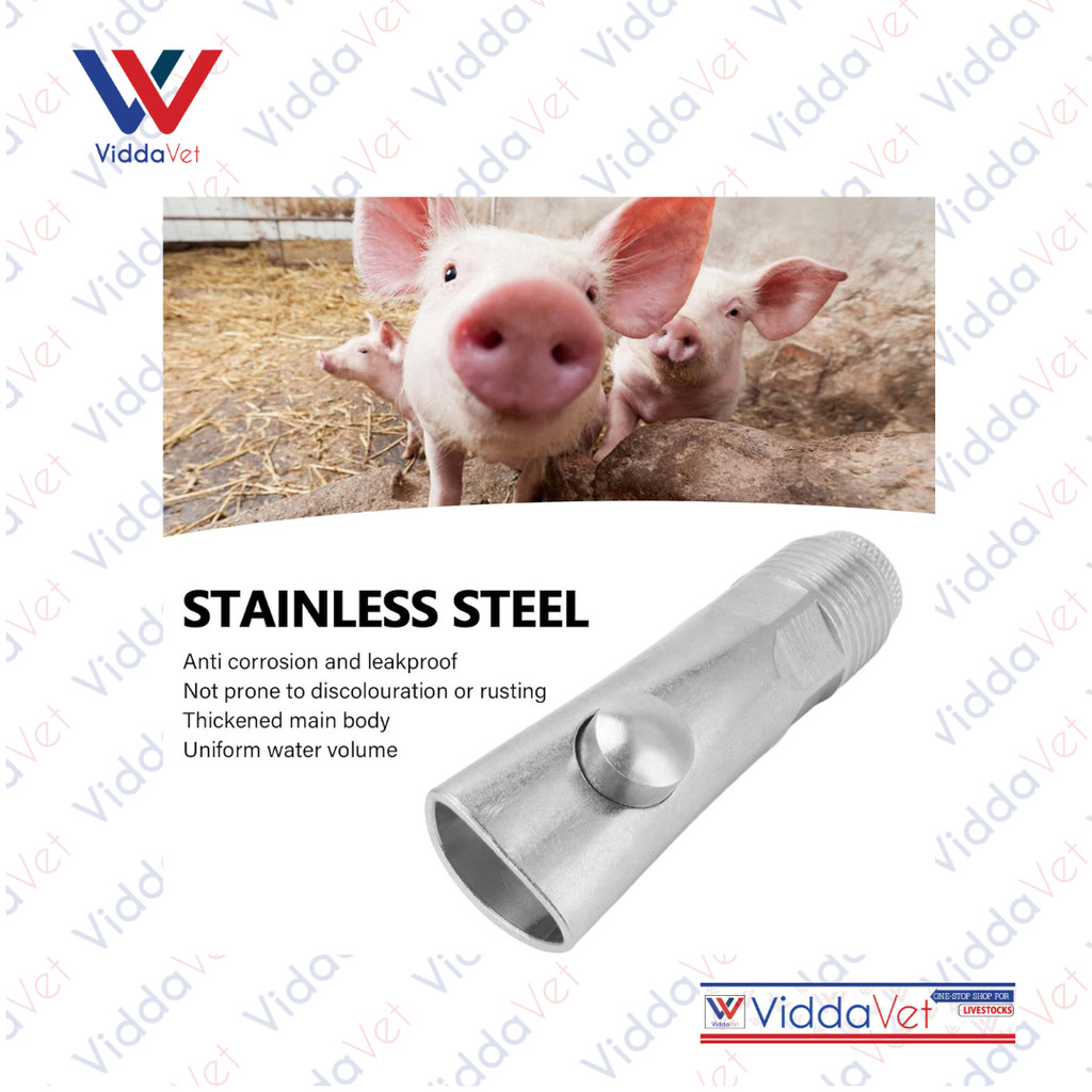 Round Mouth Bite type Pig Drinkers Nipple water drinker for pig Nipple ...