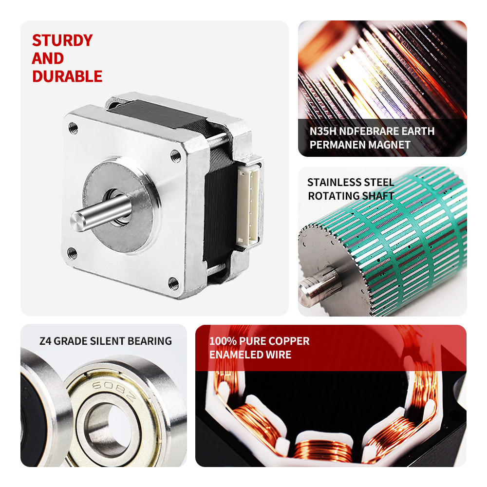 Micro Stepper Motor Nema16 Motor Stepping Motor 39x39x25mm | Shopee ...