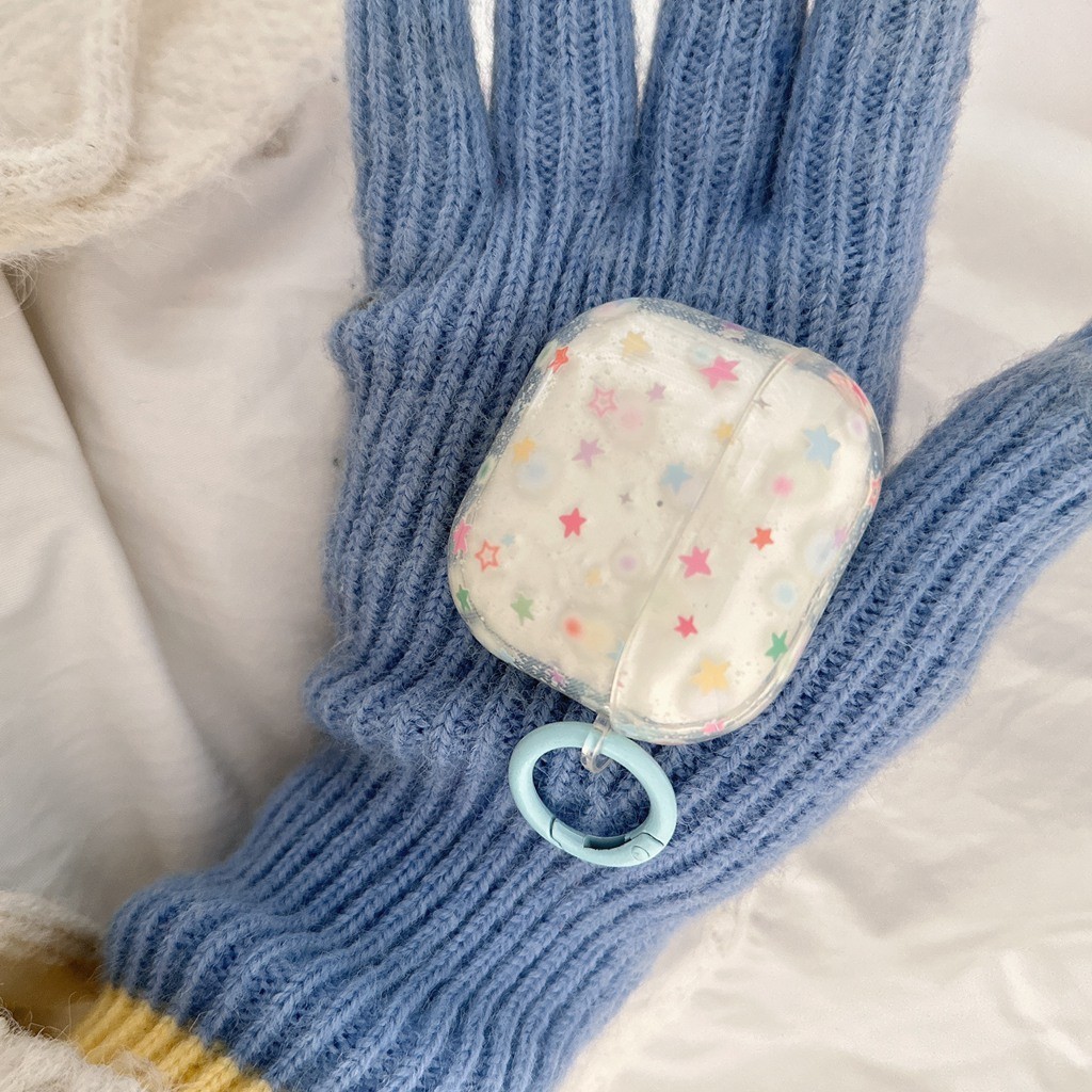 Casing For Airpods 4 Pro 2 3 1 Fashion Fresh Colorful Stars Pattern ...