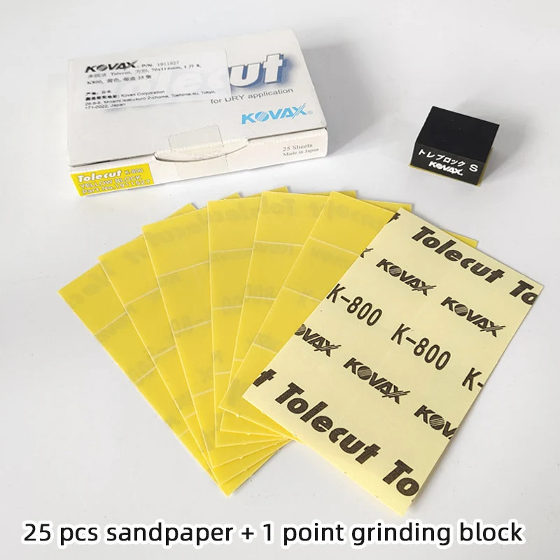 25Pcs 1set 800Grit Original Japan KOVAX Hand Grinding Block Spare ...