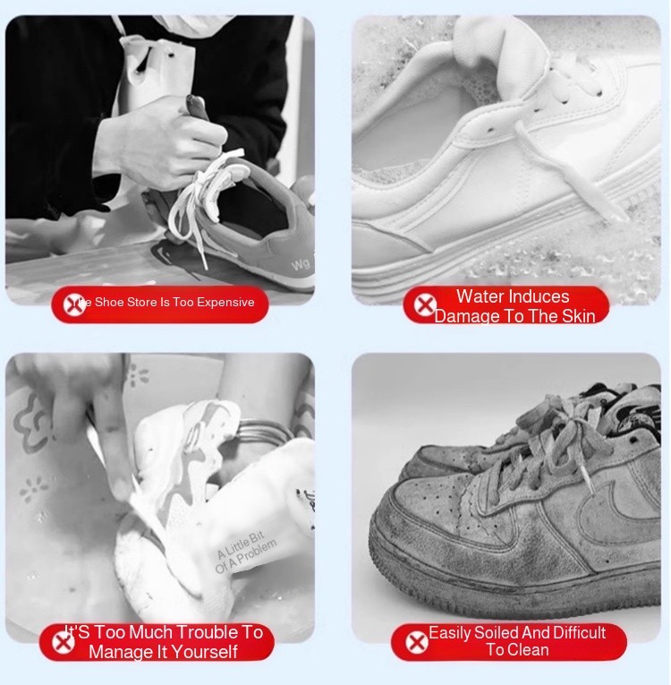 Thoroughly clean sole cleaner Shoe Cleaner Dry cleaning Easy Cleaning ...