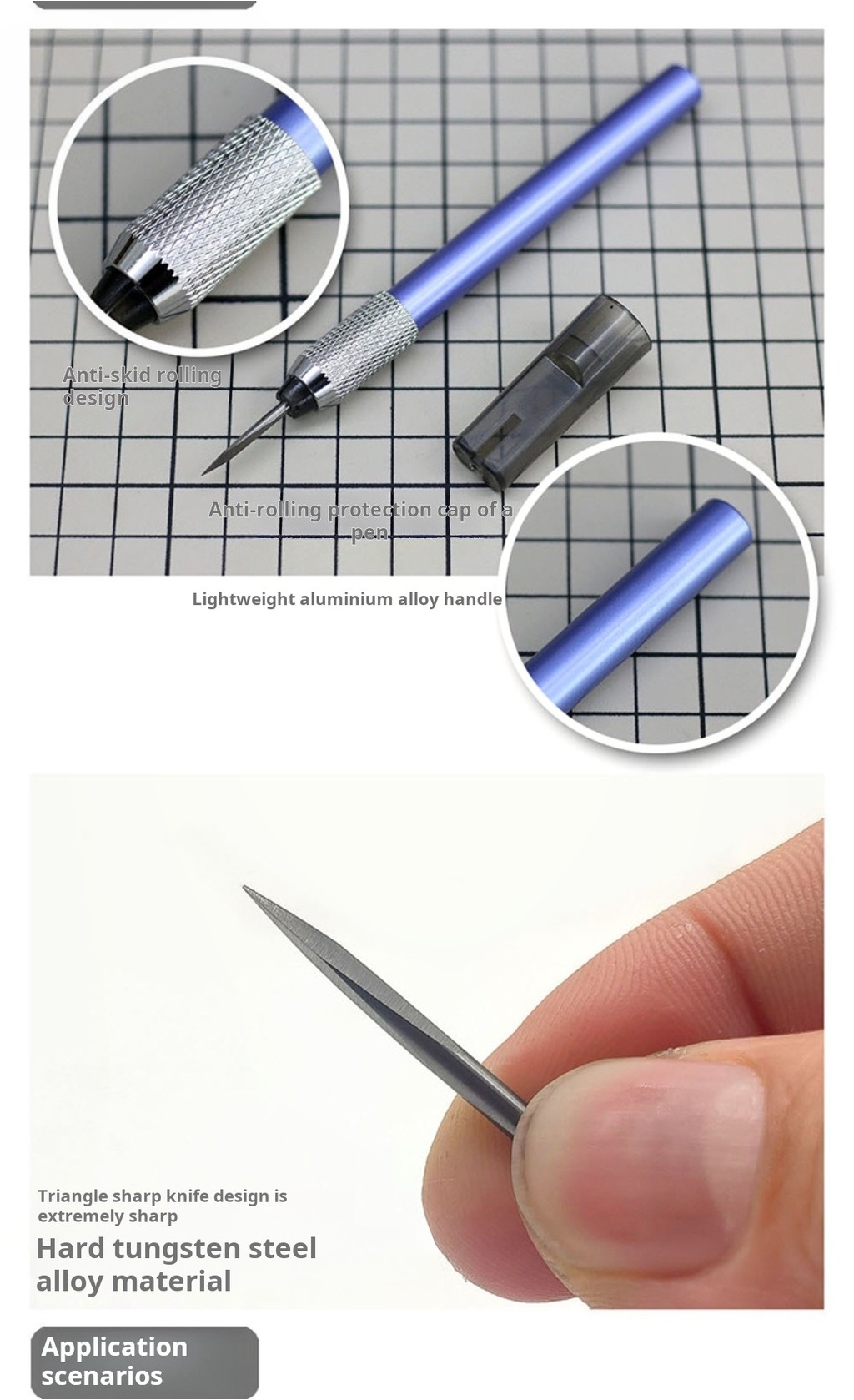 Tungsten Steel Scriber Parting Line C-Plane MS073 Engraving for Gundam ...