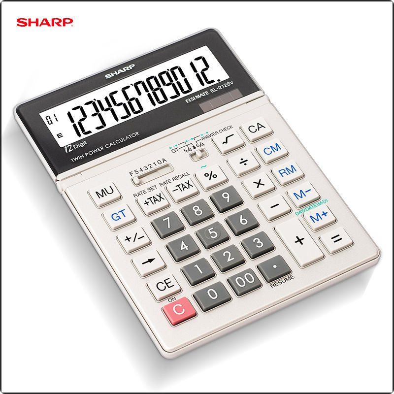 New Calculator Business Sharp/SHARP Calculator EL-2128V For Business ...