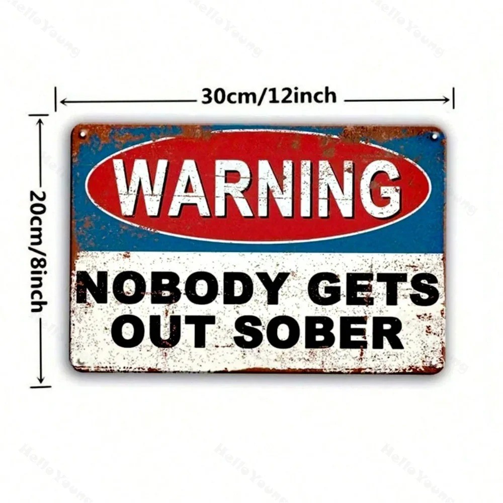The Single Vintage Warning Metal Sign: A Versatile Treasure, Fitting ...