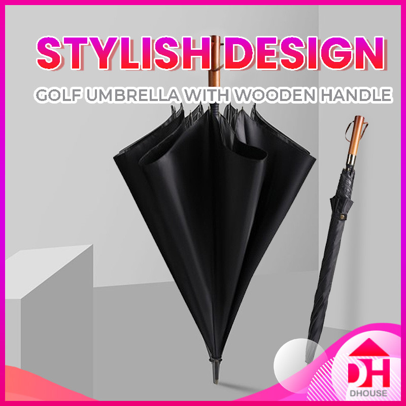 8 Ribs 120cm Extra Large Automatic Foldable Golf Umbrella UV Rain ...