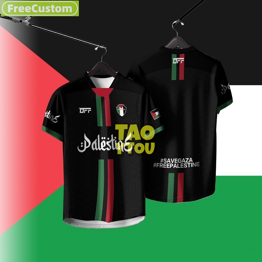 【Free Custom Name & Number】Palestine JERSEY Soccer Bola Sepak Futsal ...
