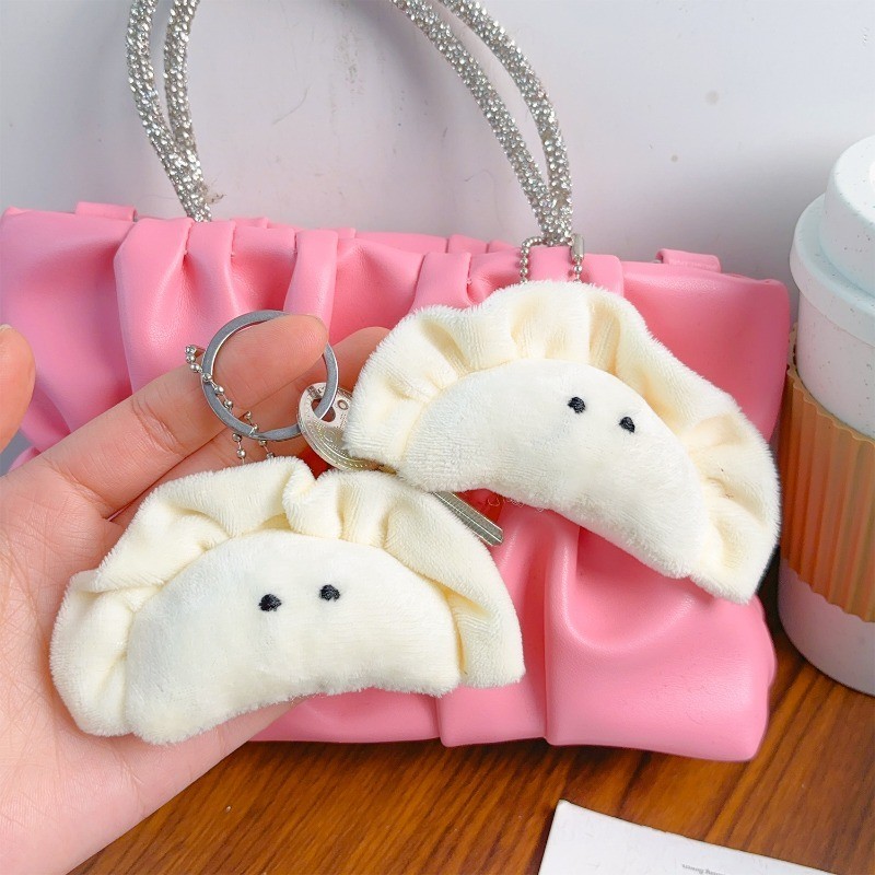 Cute Croissants Plush Pendant - Food Shape Furry Doll Keychain - Kawaii ...
