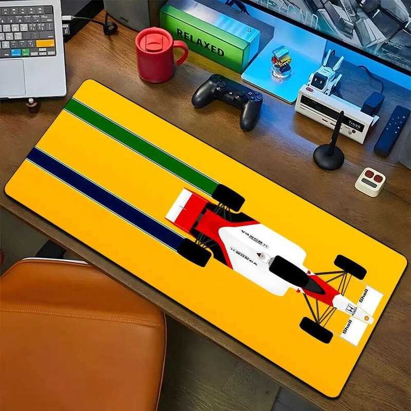 Ayrton Senna Helmet F1 Racing Mouse Pad 900x400mm Large Gaming Gamer ...