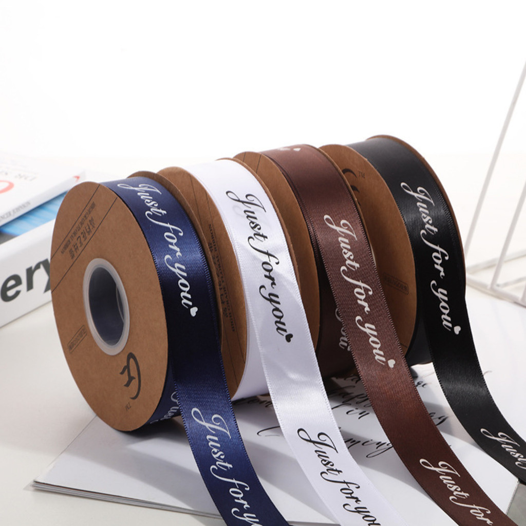 DC 45M(2.5CM) Ribbon Just For You Reben Organza Flower Bouquet Hadiah ...