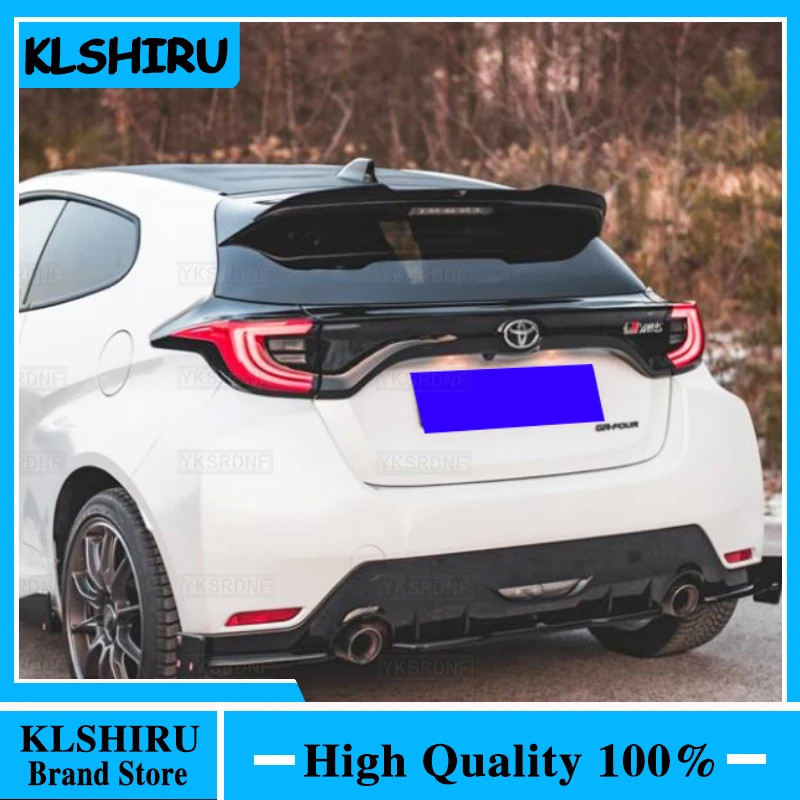 For Toyota Yaris GR4 Spoiler MK4 Rear Wing Extension Cap Tail Car ...